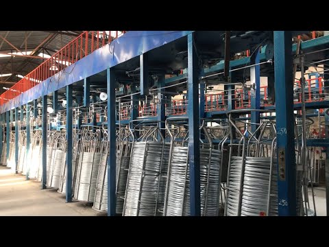 Automatic Zinc Coated Electro Galvanized Wire Production Line Equipment ...