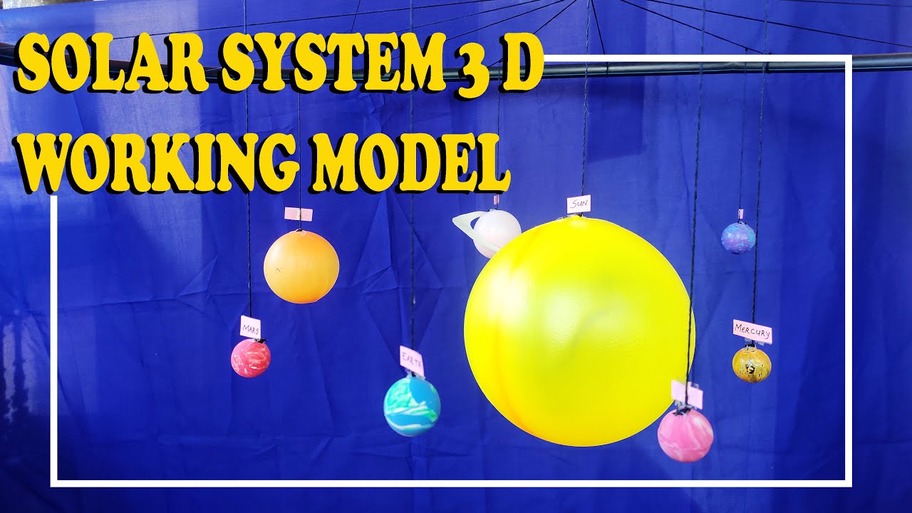 SOLAR SYSTEM 3D WORKING MODEL - YouTube