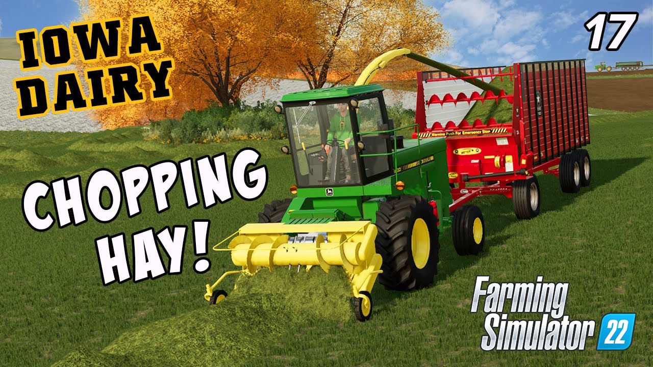 Chopping Hay and spreading slurry! - IOWA DAIRY - UMRV EP17 - FS22 ...
