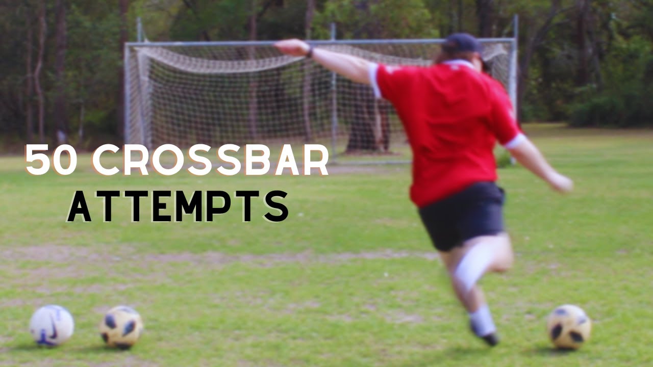 I ATTEMPTED TO HIT THE CROSSBAR 50 TIMES - YouTube