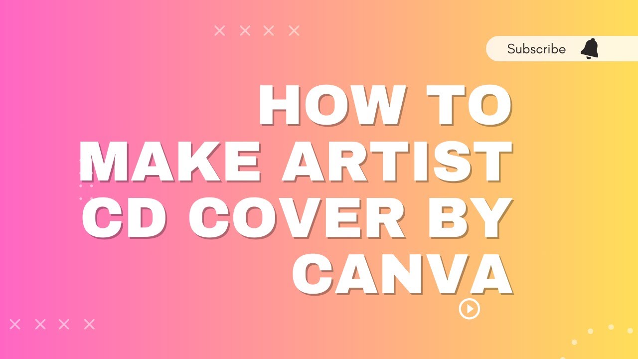 How To Make Artist CD Cover by Canva - YouTube