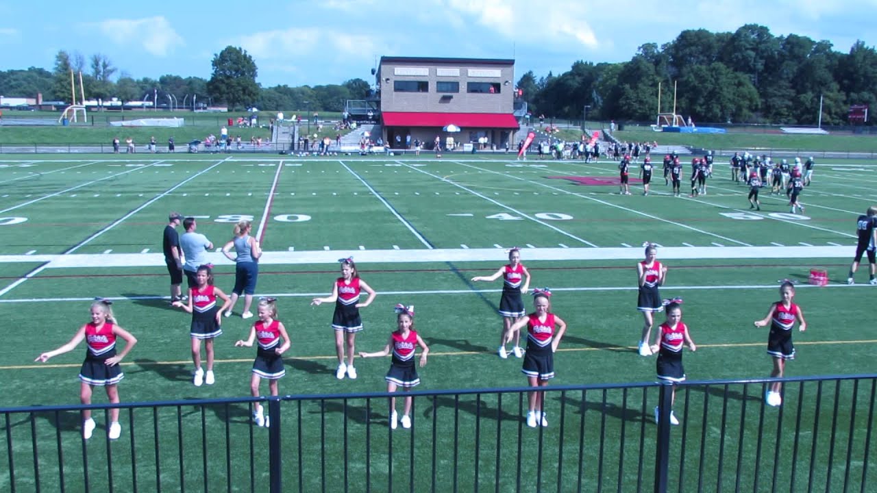 Penfield Patriots Cheerleaders Squad A Black PYFC - YouTube