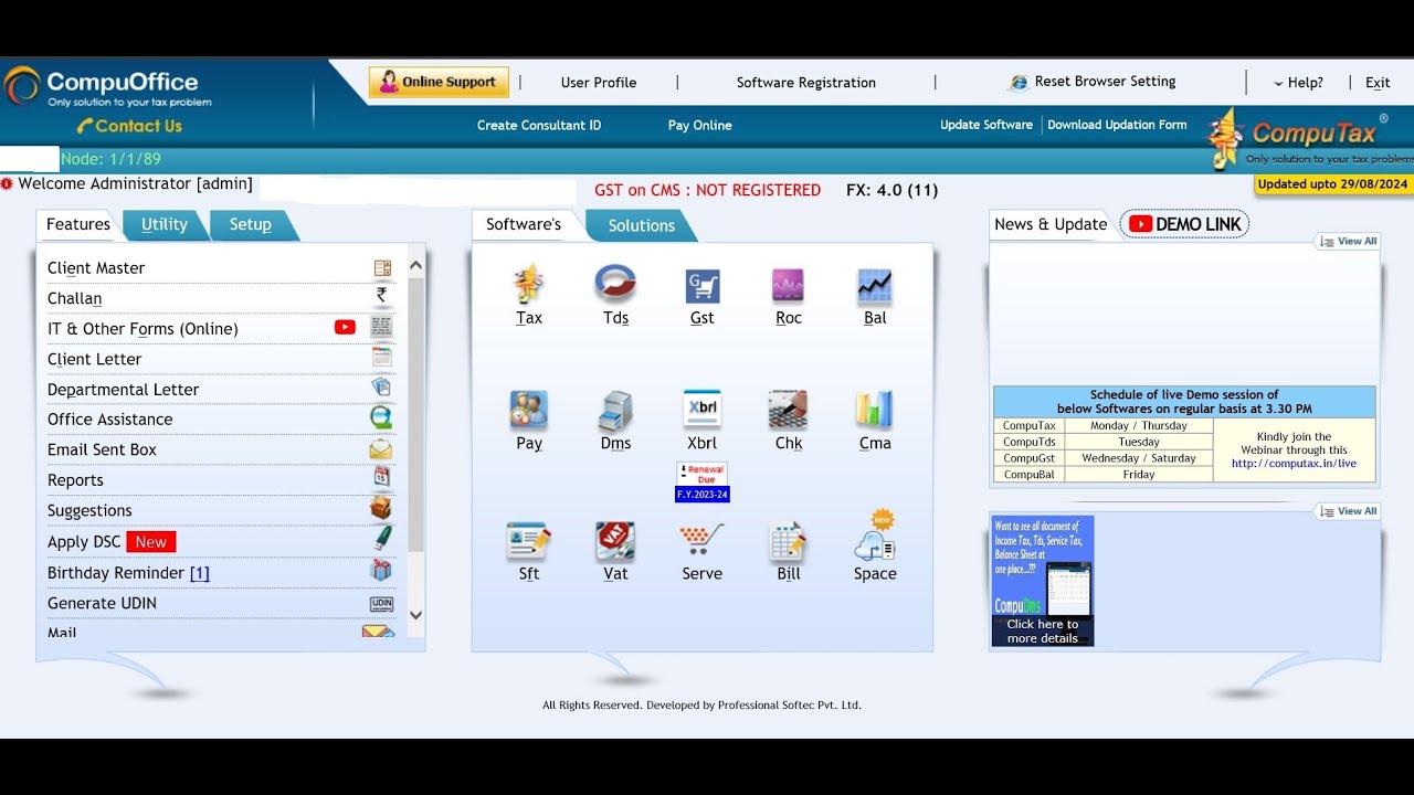 "CompuTDS | Revised TDS Return Filing & Online Challan Add Process ...