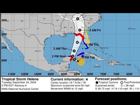 5 PM RADIO ADVISORY FOR HURRICANE HELENE / TROPICAL CYCLONE #9 BY HAM ...