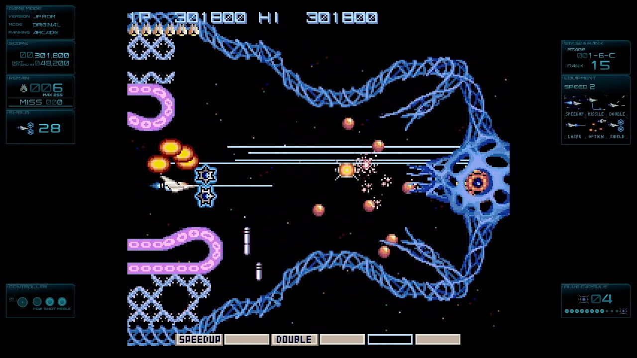 Gradius JP [Arcade] 1CC/Loop 1/Auto-fire Off 353,900pts - YouTube