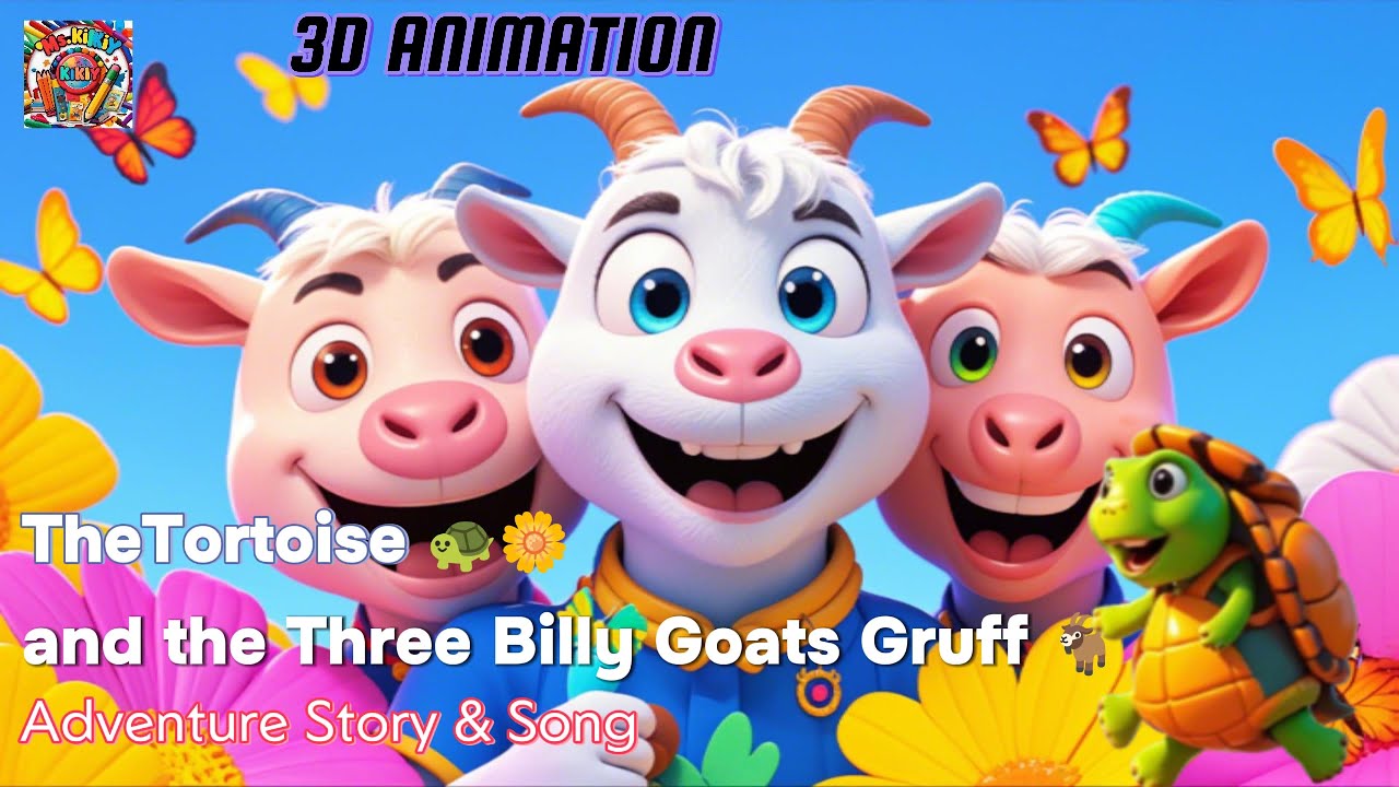 The Tortoise and the Three Billy Goats Gruff | Fun Sing-Along for Kids ...