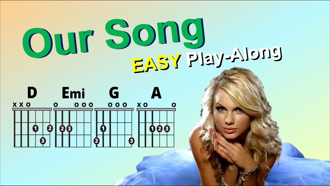 Our Song (Taylor Swift) EASY Guitar Play-Along - YouTube