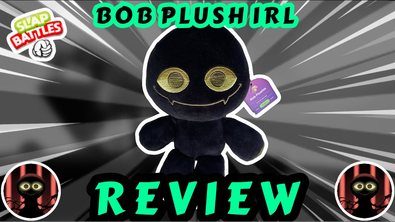 BOB plush irl early review from makeship slap battles 👏 - YouTube