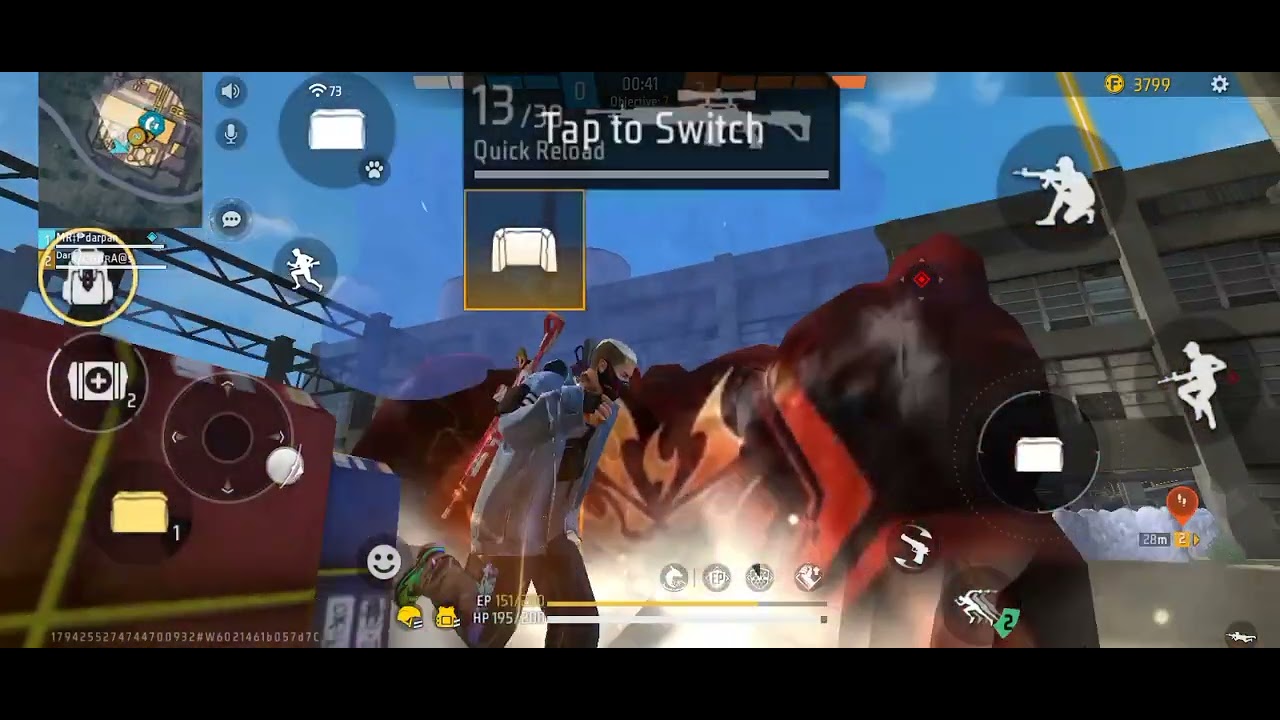 2 VS4 IN FREE FIRE - YouTube