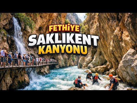Saklıkent Kanyonu Fethiye / Muğla 🇹🇷 Turkey's Coldest Water | Saklikent Gorge