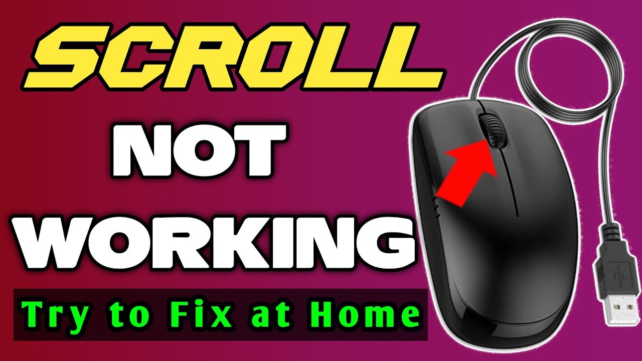 Mouse Scroll Not Working Properly How To Fix Mouse Scroll Wheel Youtube