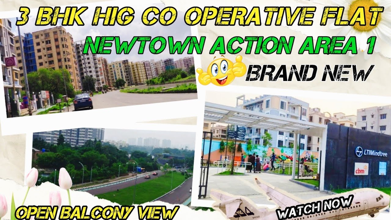 🔥BRAND NEW 3BHK 3 TOILET HIG CO OPERATIVE FLAT NEWTOWN ACTION AREA 1 ...