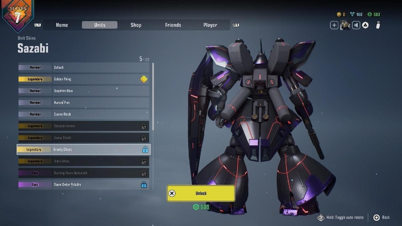 (GUNDAM EVOLUTION) All Unit Skins - YouTube