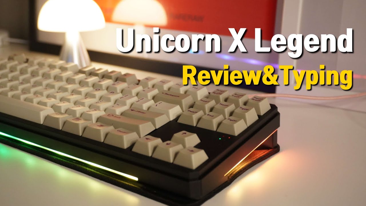 유니콘 레전드 (Unicorn X Legend) 커스텀 키보드 리뷰 및 타건 영상 - YouTube