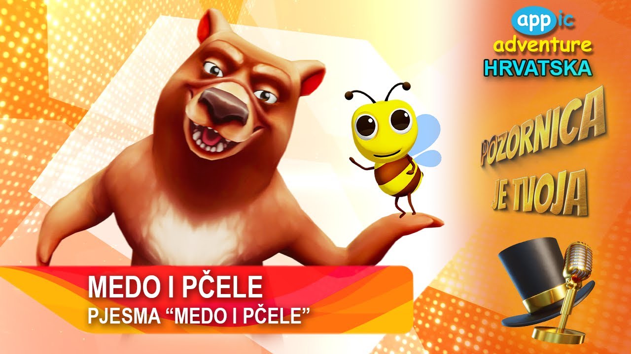 Crtani film - Medo i pčele (🎵PJESMICE ZA DJECU🎵) | ⭐️ POZORNICA JE TVOJA 🎤| Crtići na hrvatskom ...