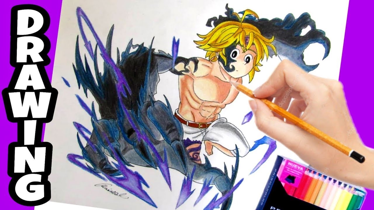 📌 COMO DIBUJAR a MELIODAS de NANATSU NO TAIZAI paso a paso how to draw ...