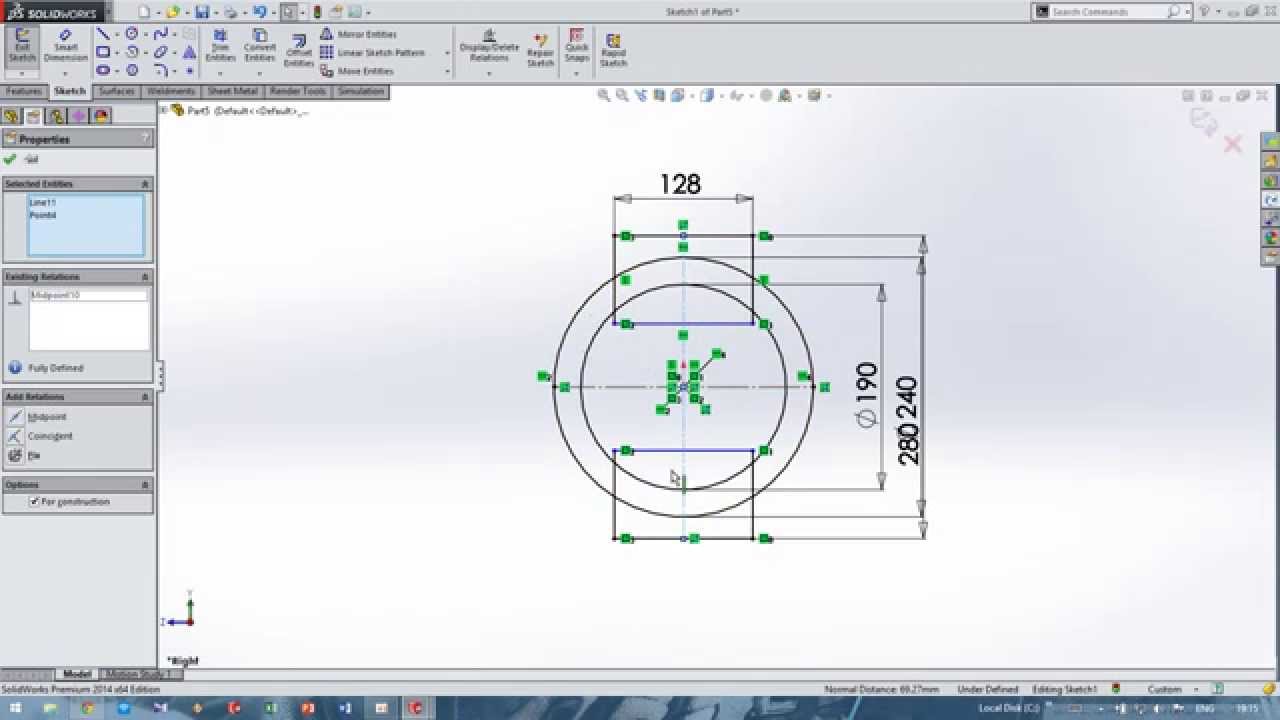 สอน SolidWorks - Basic Extruded - YouTube