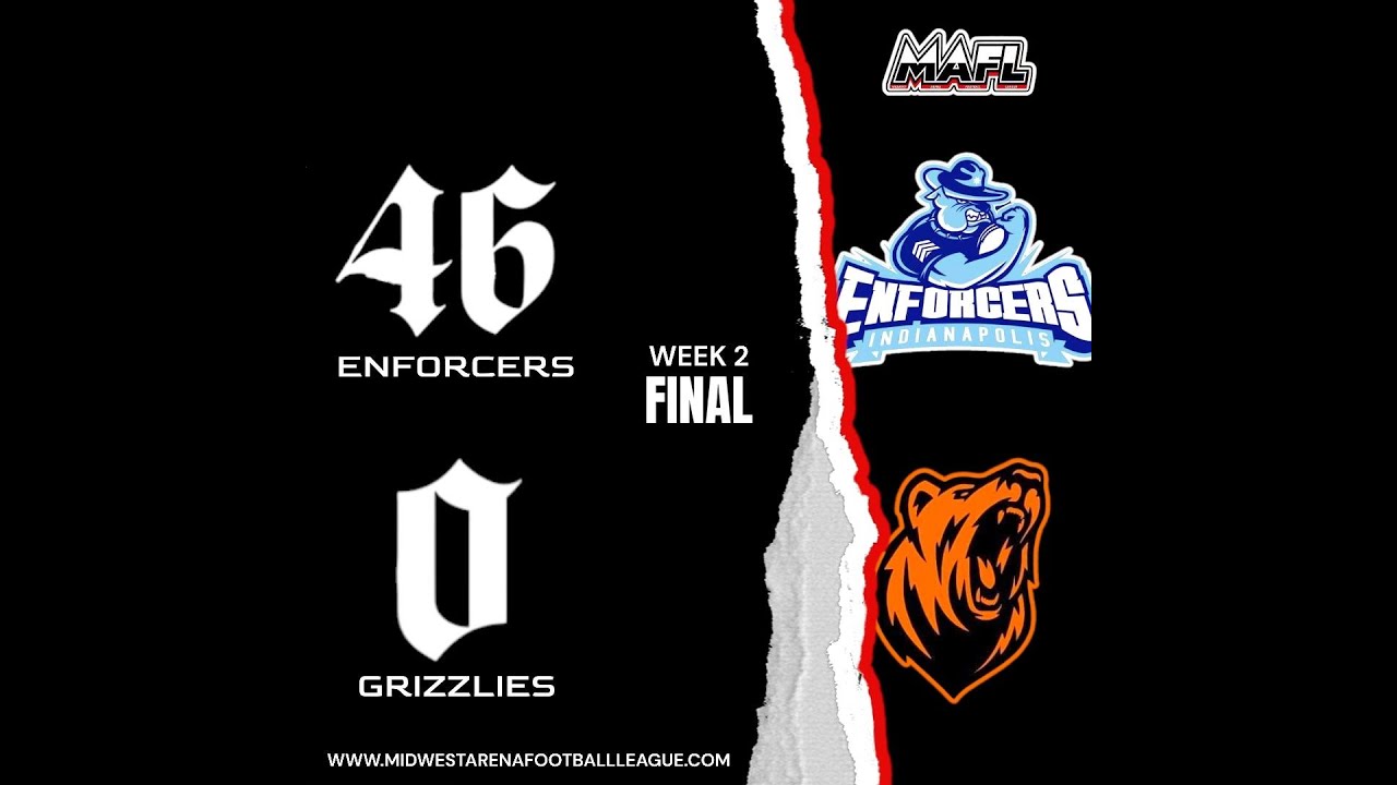 MAFL Highlights Enforcers Grizzles 0 10-27-2024 Final Score 46-0 ...