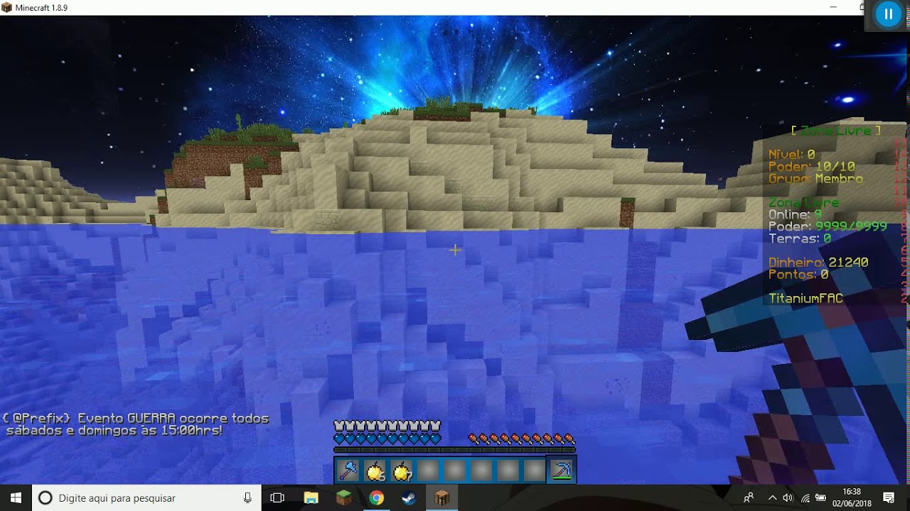 minecraft: melhor server de factions com vip free - YouTube