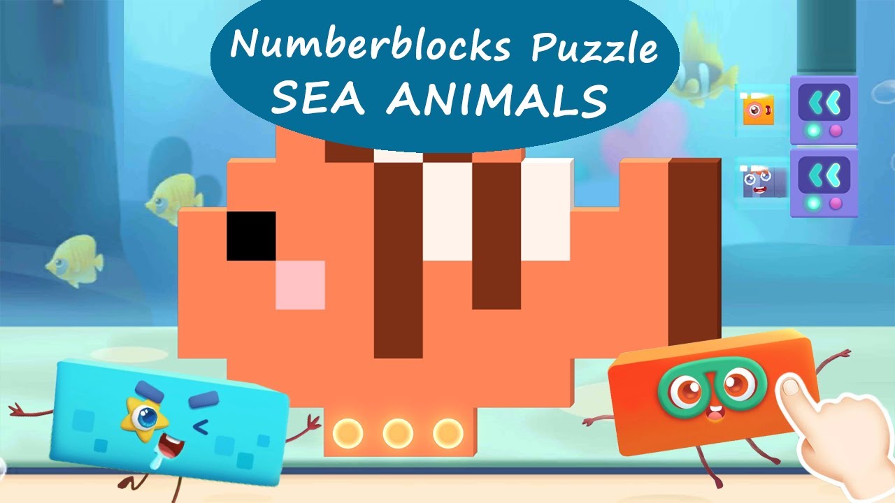 Baby Panda's Block World - Numberblocks Puzzle #13 - SEA ANIMALS ...