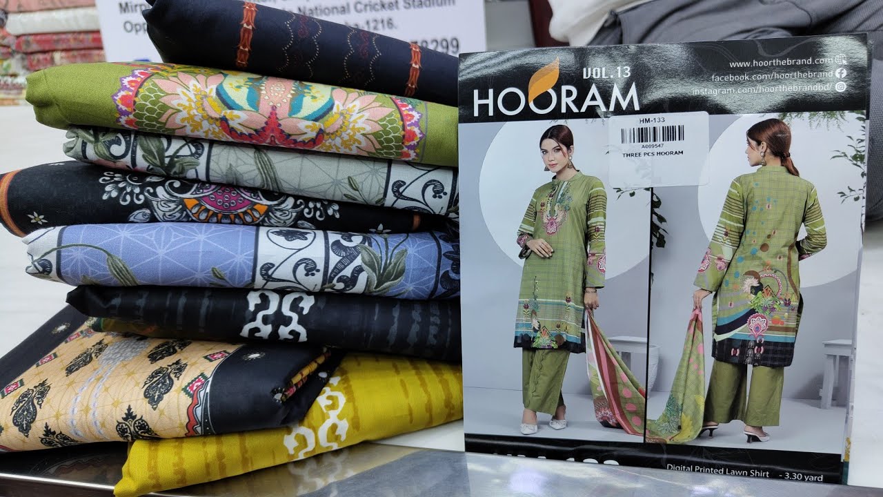Premium Collection Of HOORAM Catalog | Pakistani Printed Lawn Three ...
