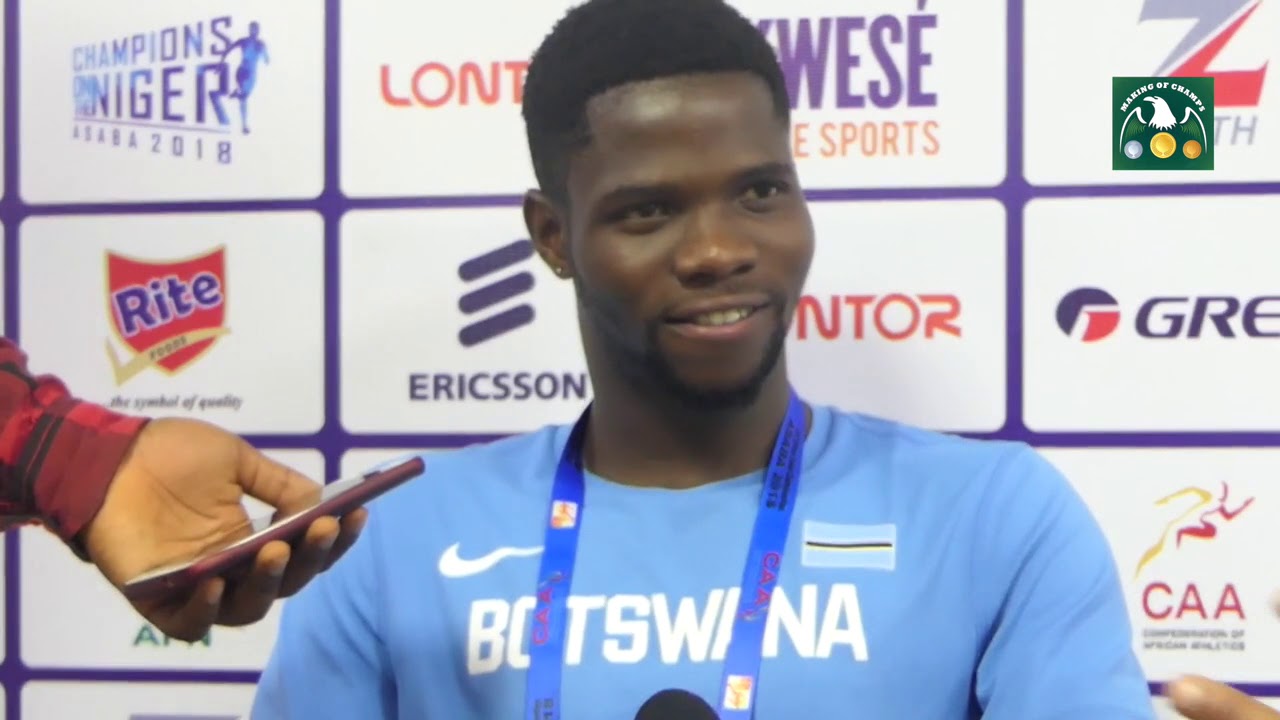 Baboloki Thebe is pleased at his successful title defence in the men's ...