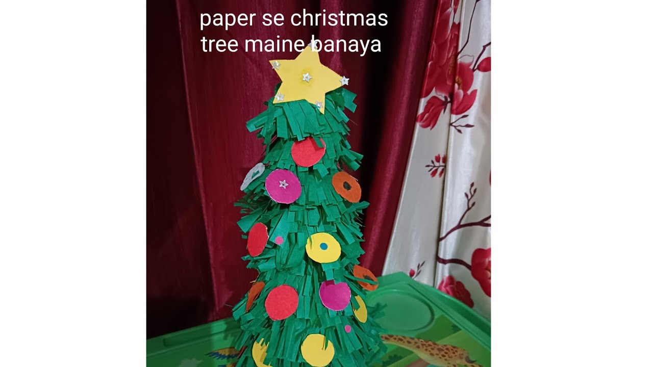 Paper ka christmas tree 🌲♥️🥰||#christmastree#christmasvideo - YouTube