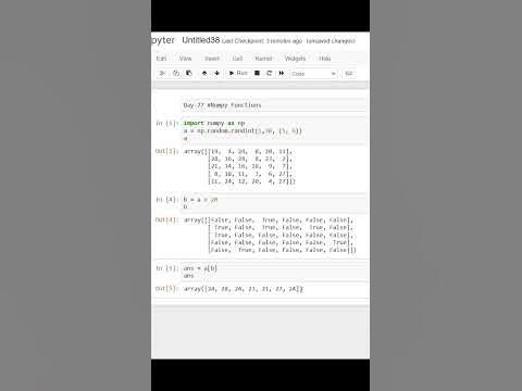 Day-77 | Numpy | Mechanical to data science #datascience #ml #coding #mechanical #python #ai # ...