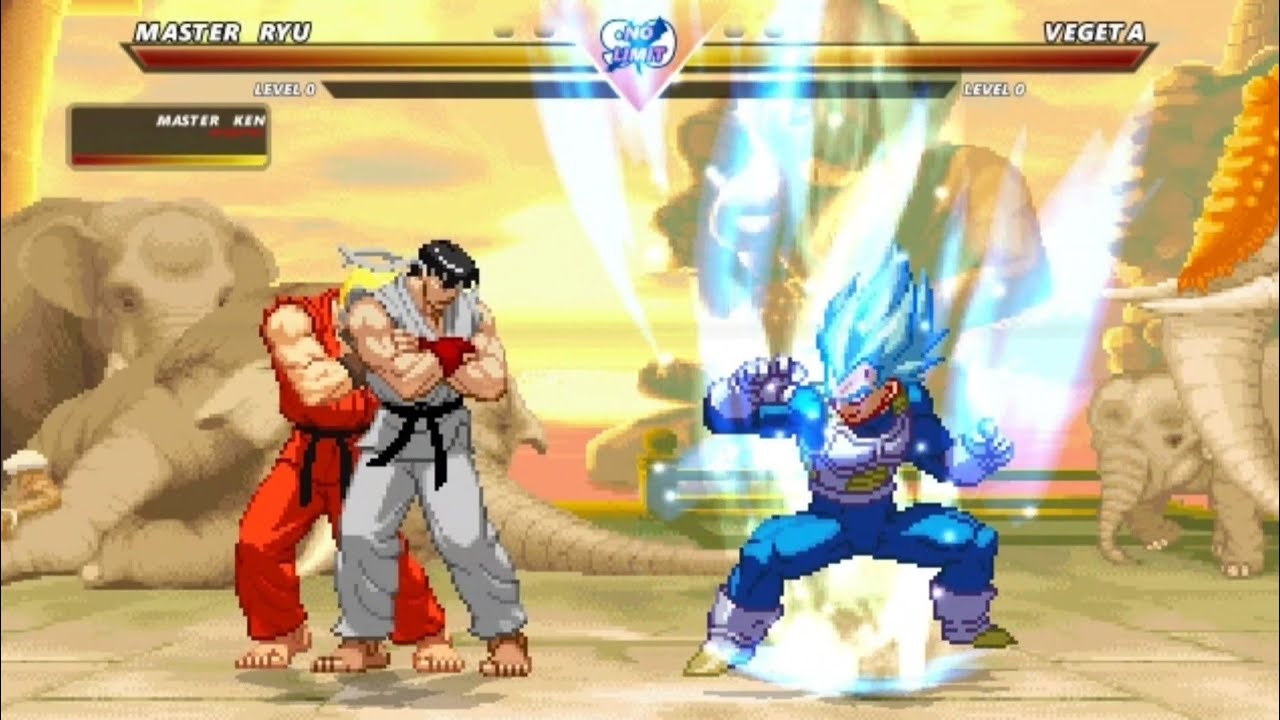 MASTER RYU & MASTER KEN vs VEGETA SSJ BLUE - The most epic fight ever ...