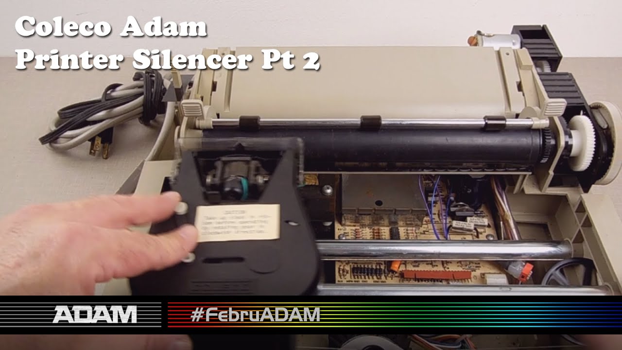 Coleco Adam Printer Reset Silencer Pt 2 #FEBRUADAM - YouTube