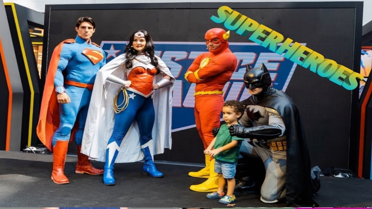 SUPERHEROES LIVE IN DUBAI MALL OF EMIRATES - YouTube