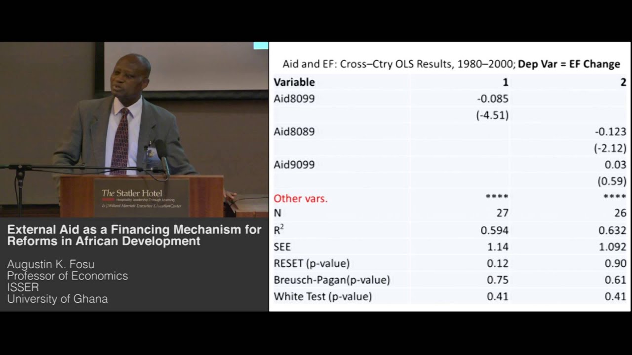 Augustin K. Fosu - External Aid as a Financing Mechanism for Reforms in ...