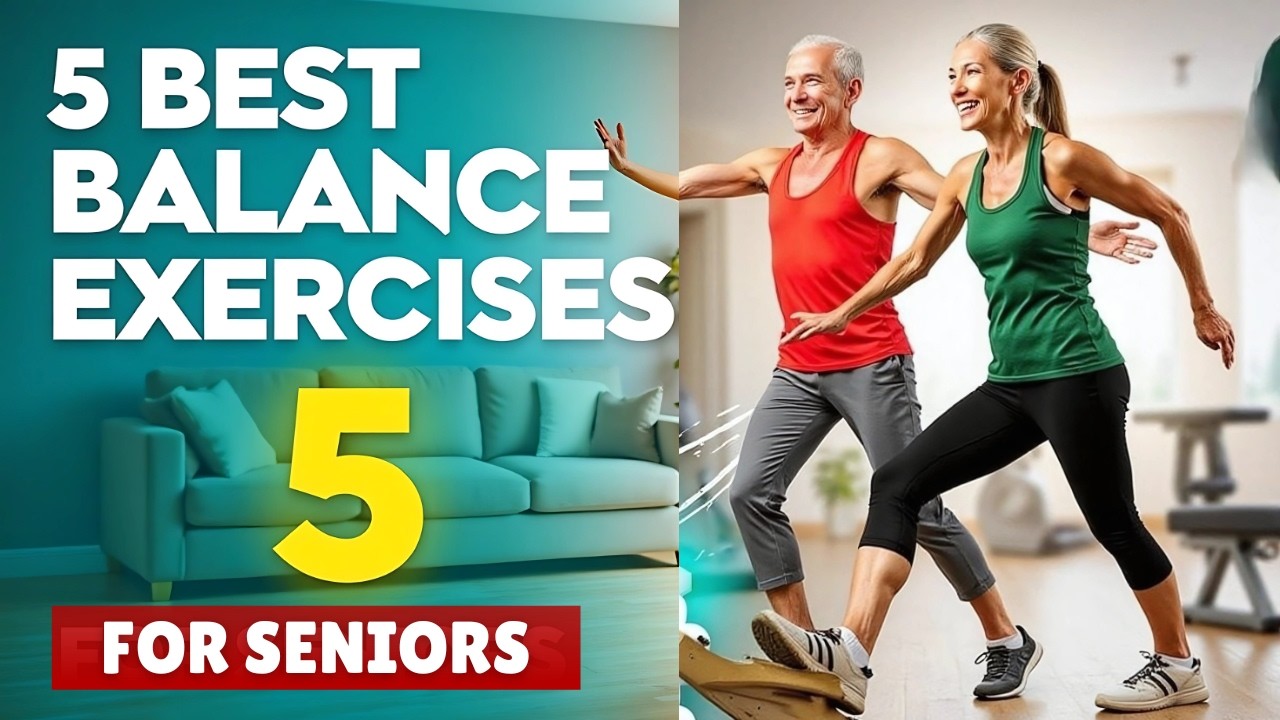 5 Best Balance Exercises for Seniors Over 60! - YouTube