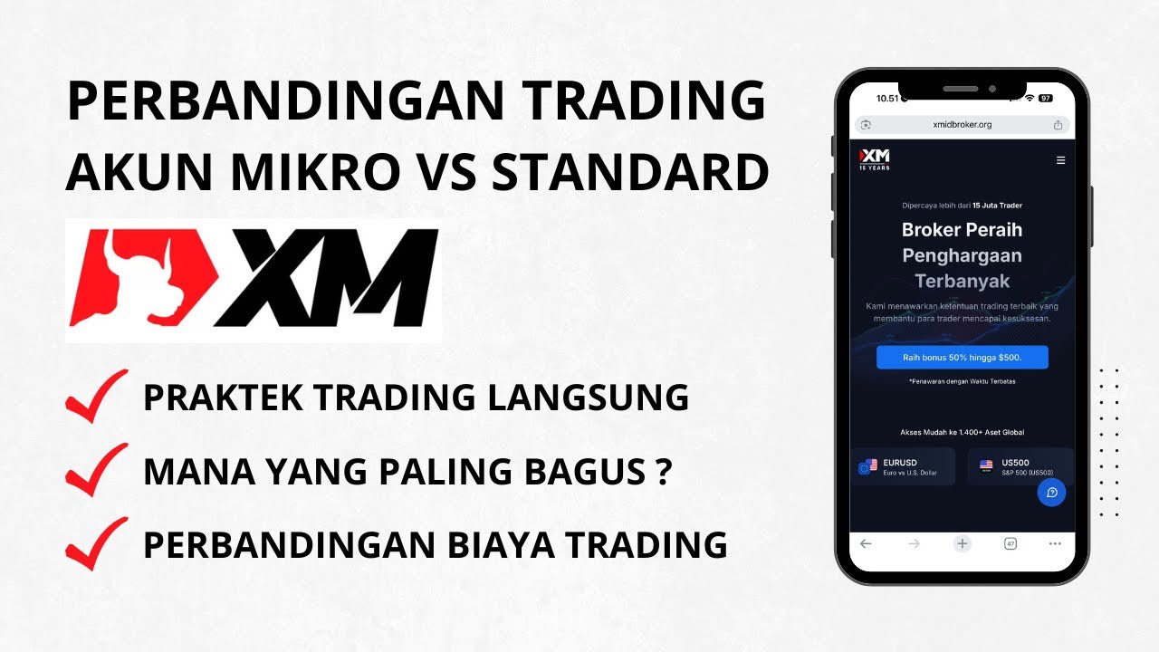 Perbandingan Akun Micro vs Standard di XM - YouTube