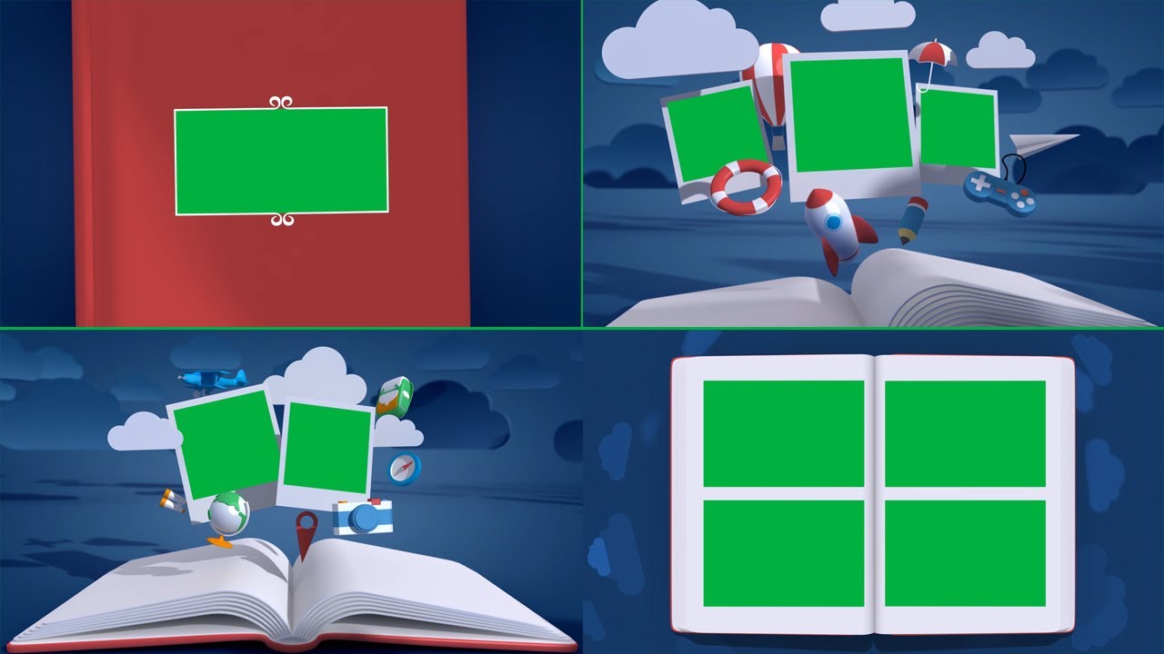 Book Memories Photo Gallery Green Screen | Graphics & Animation - YouTube