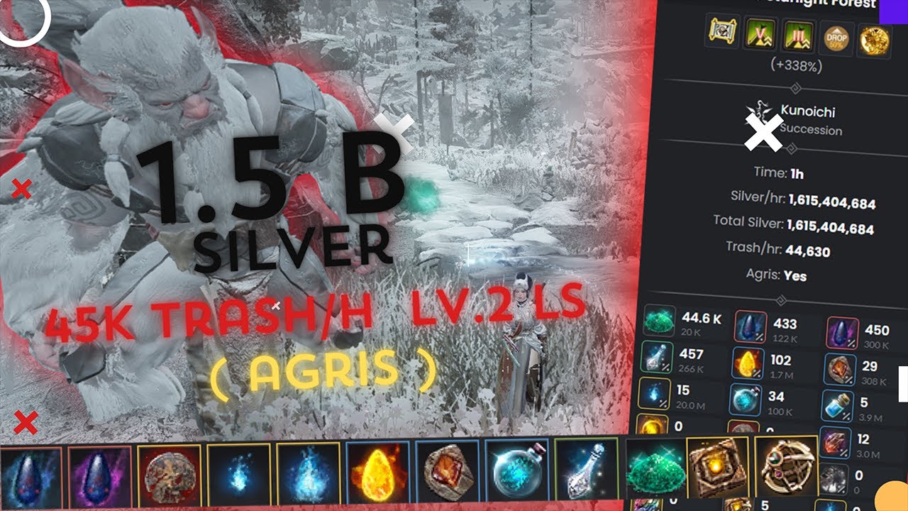 BDO | Jade Starlight Forest |Succ.Kunoichi 45k Trash/H ( Agris ) | PvE ...