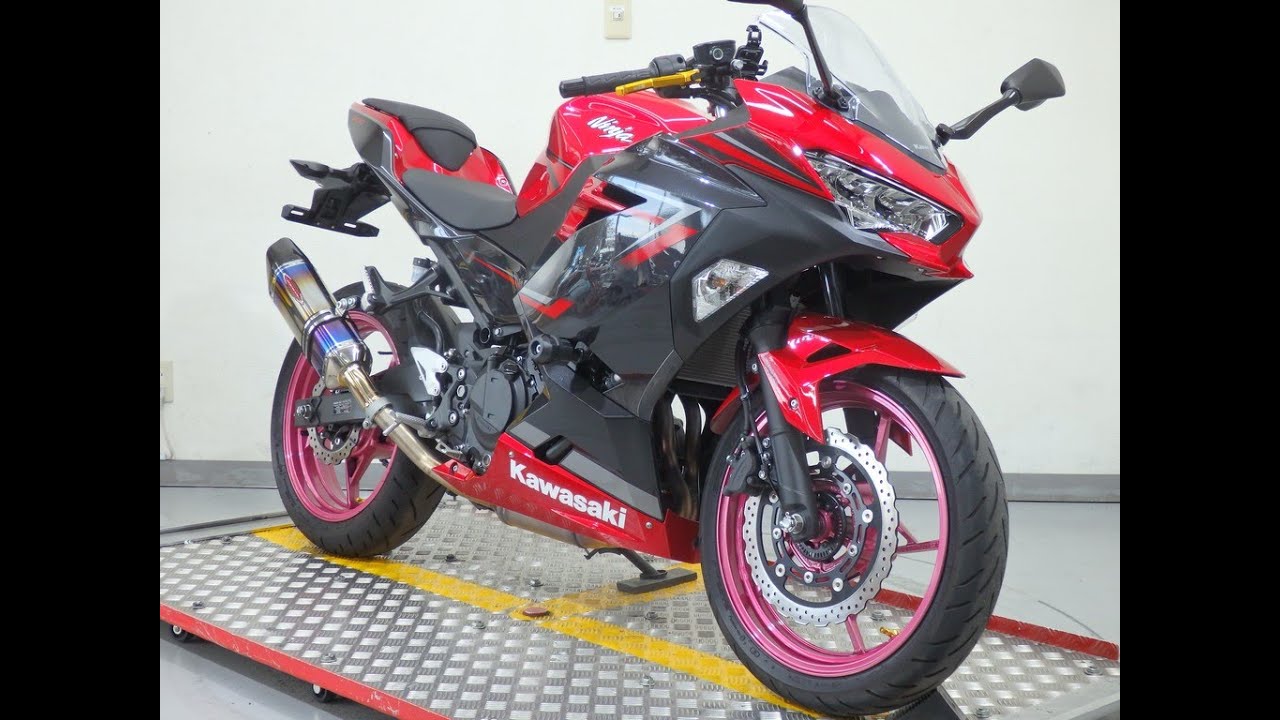 29004 Ninja 400 Stock STRIKER Exhaust Sound - YouTube