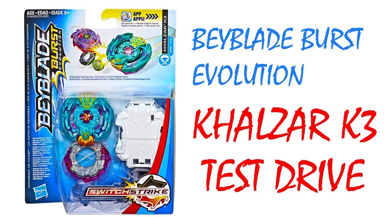 KHALZAR K3 BEYBLADE BURST EVOLUTION ХАЛЗАР К3 тест драйв Бейблэйд Берст ...