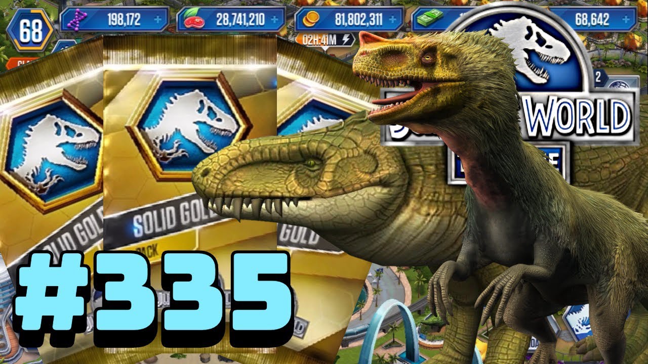 Opening 7 SOLID GOLD PACKS! • Jurassic World: The Game (Ep. 335) - YouTube
