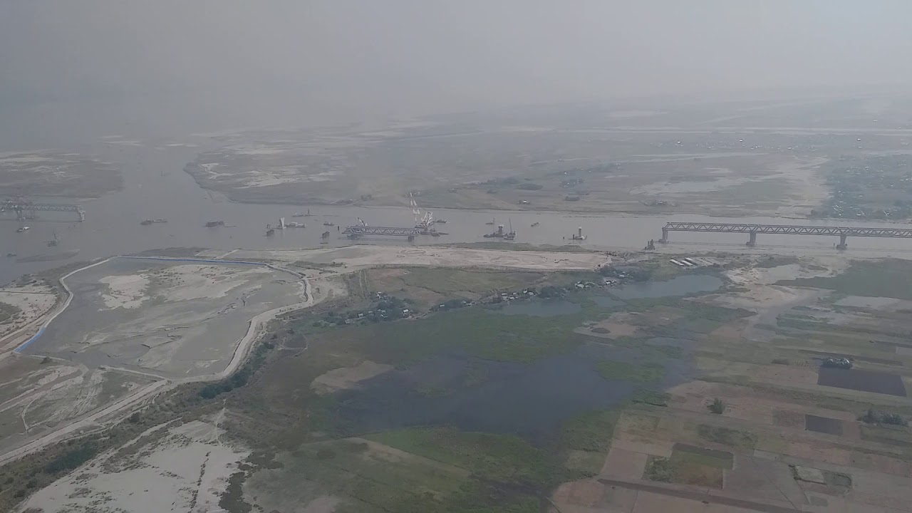 Bird's eye view of Padma Bridge! - YouTube