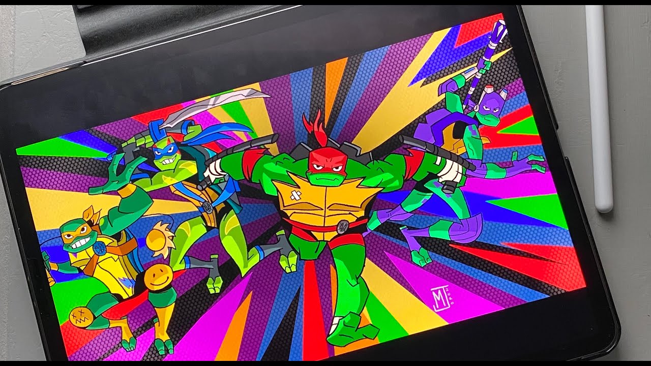 Rise of the TMNT | [DIGITAL] Time-Lapse Drawing - YouTube