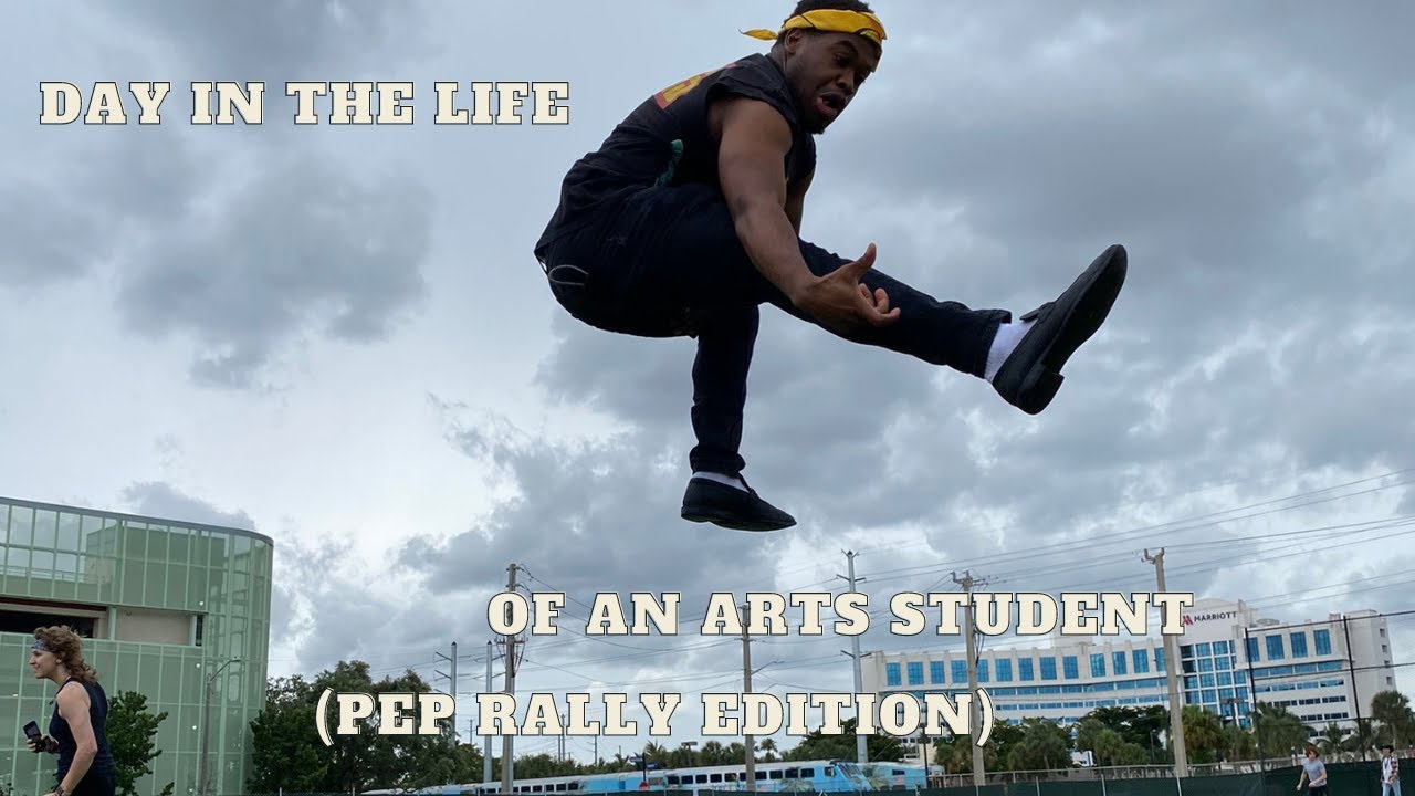 Day in the life of an Art Student in High School at Dreyfoos (Pep Rally ...