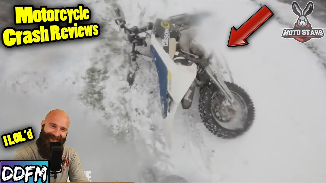 A Funny Failed Attempt to Ride a Motorcycle on the Snow - YouTube