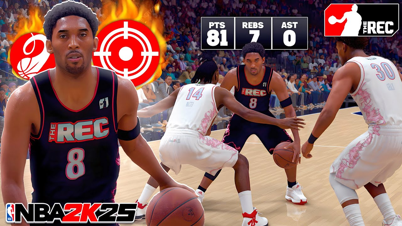 DEMI GOD KOBE BRYANT BUILD is UNSTOPPABLE in RANDOM REC on NBA 2K25 ...