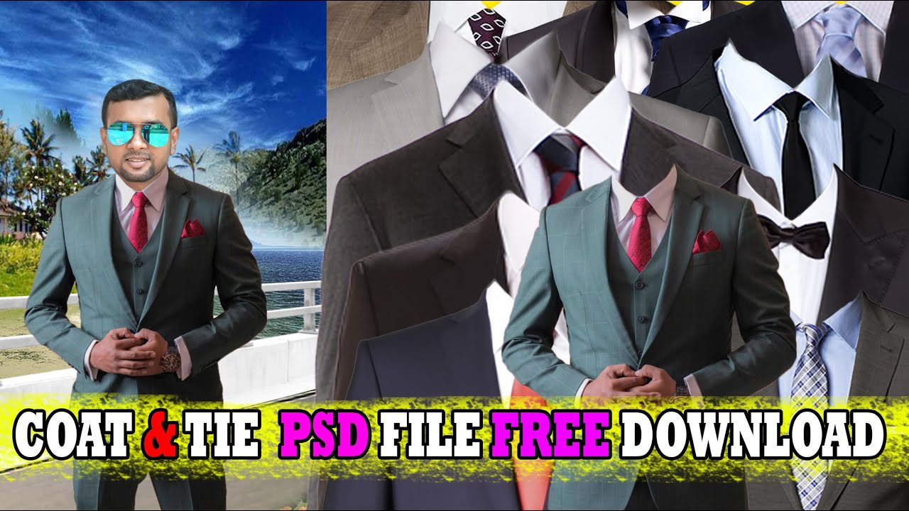 STUDIO PHOTOSHOP DRESS COAT & TIE PSD FILE FREE DOWNLOAD NOW HIGH ...