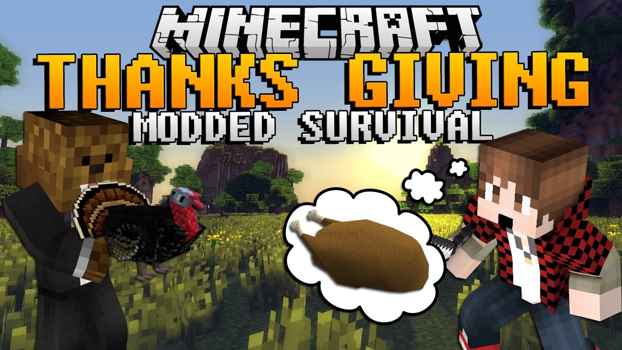 Minecraft Thanksgiving Modded (Turkey Mod) "BOSS TURKEY Mod" Lets Play ...