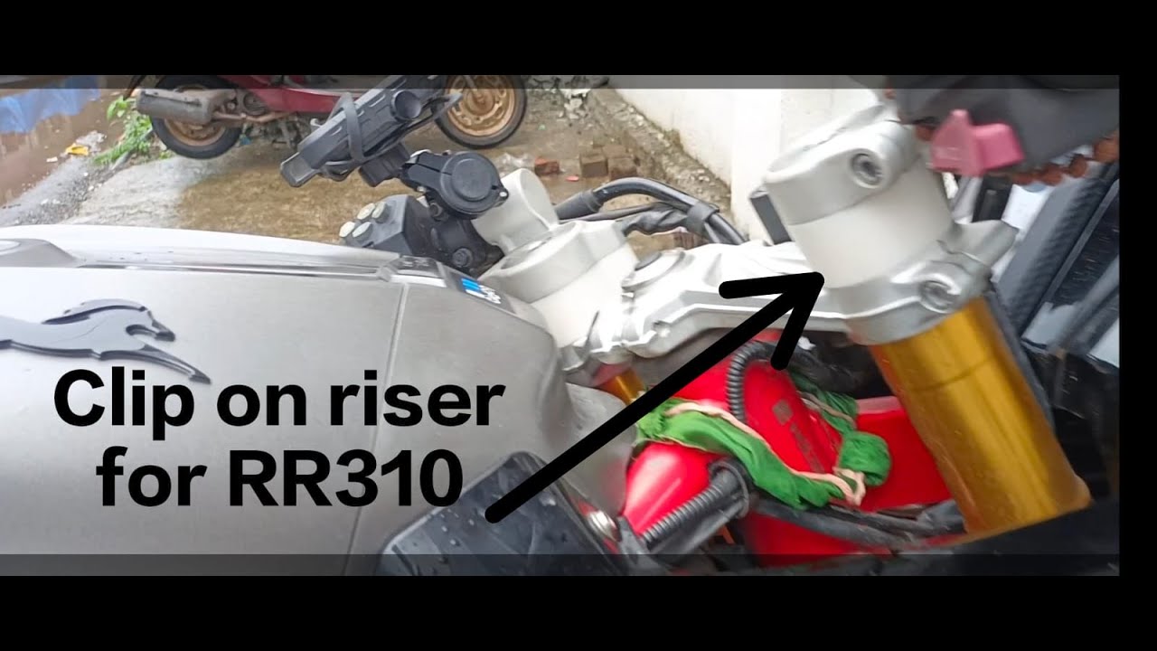 VLOG 33 - RR310 - HANDLEBAR RISER / CLIP ON RISER - #JEMRISER- # ...