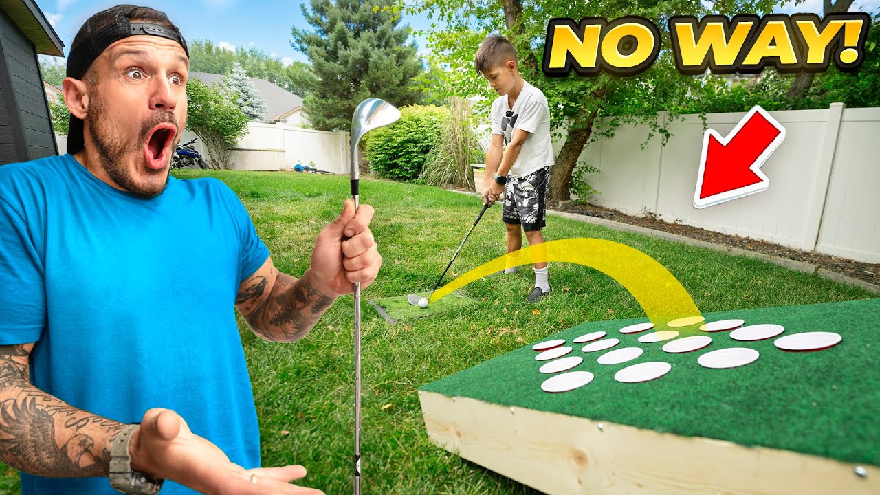 We Built DIY Golf Game That will help us go PRO! - YouTube