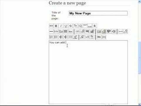 WikiDot - Getting Started with the Wiki - YouTube