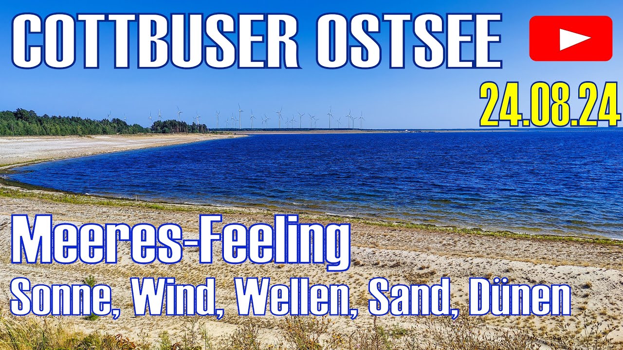 Cottbuser Ostsee Wind Wellen Sonne Strand und Dünen - Echtes ...